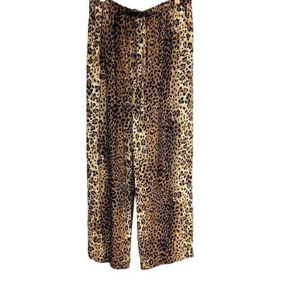 Clio | Pants & Jumpsuits | Clio Leopard Print Silk Pants | Poshmark